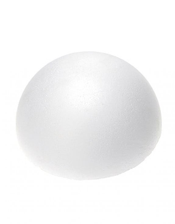 Halve bol van polystyreen 14 cm - Partyversiering